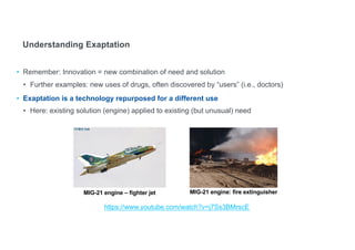 Technology Exaptation as old solutions to new problems | PDF