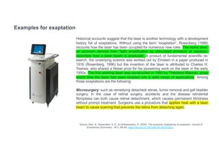 Technology Exaptation as old solutions to new problems | PDF