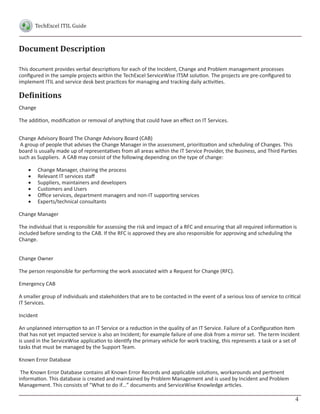 ITIL Process Guide | PDF