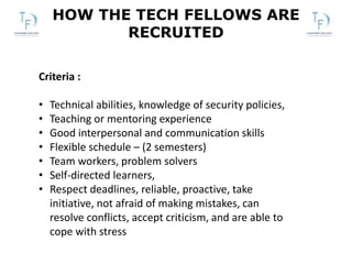 Tech fellow program | PPT