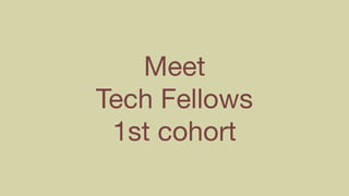 Tech fellows | PPT