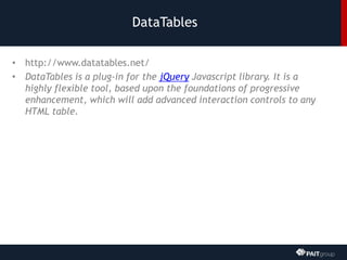 TulsaTechFest - Maximize SharePoint UX with free jQuery libraries | PPT