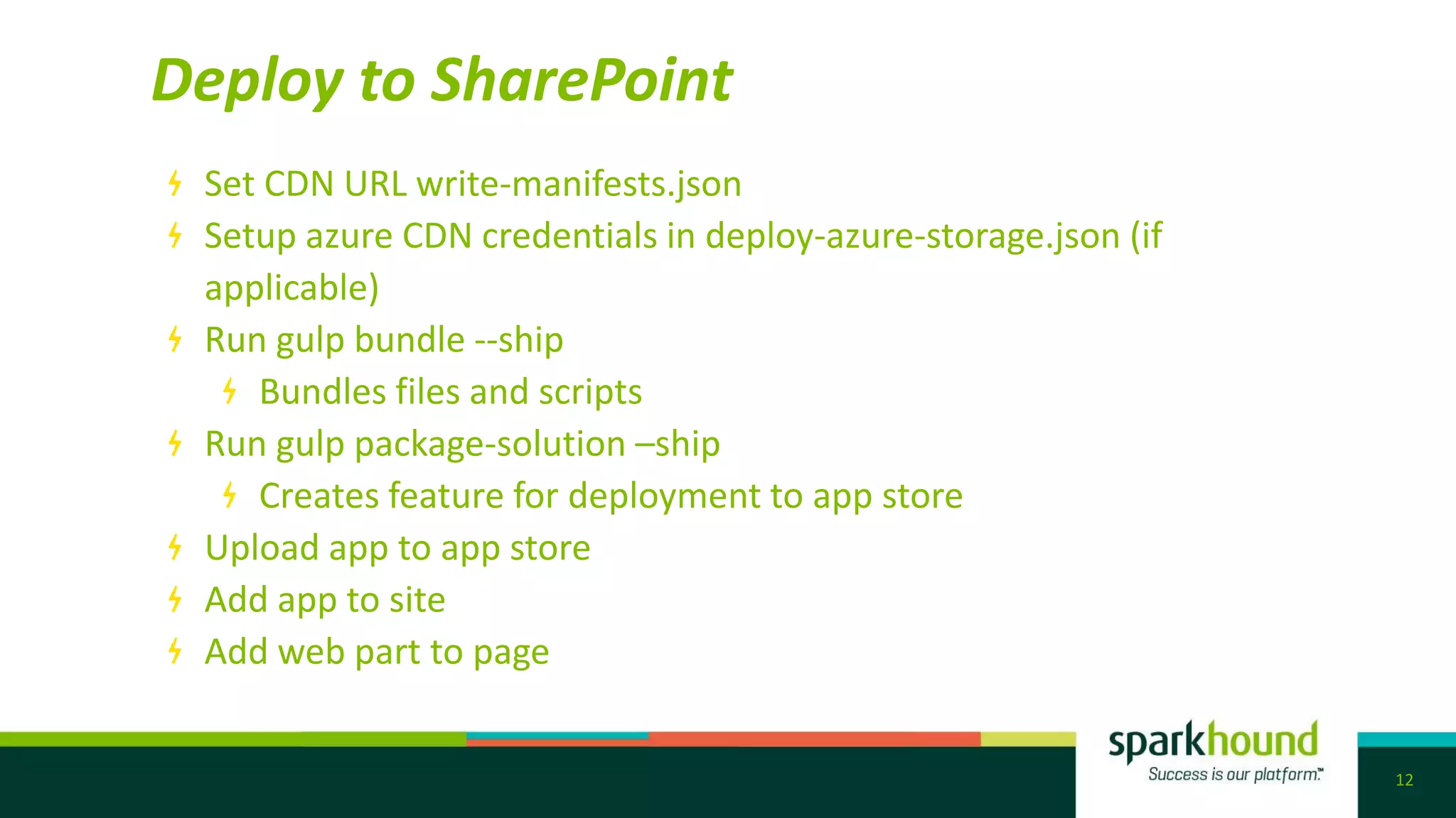 SharePoint Development with the SharePoint Framework | PPT