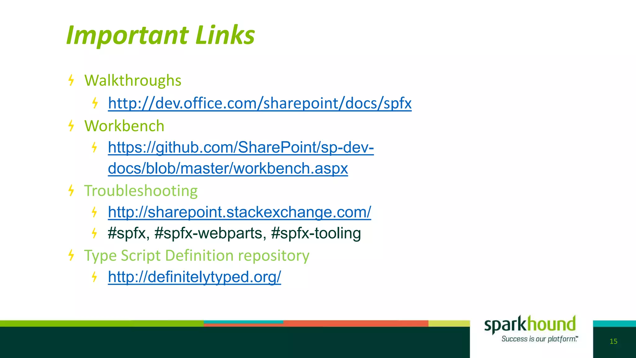 SharePoint Development with the SharePoint Framework | PPT