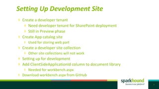 SharePoint Development with the SharePoint Framework | PPT
