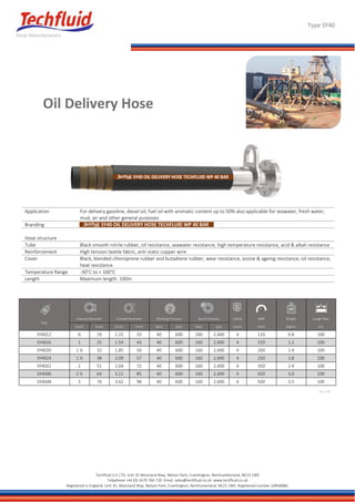 Techfluid Industrial Hose | PDF