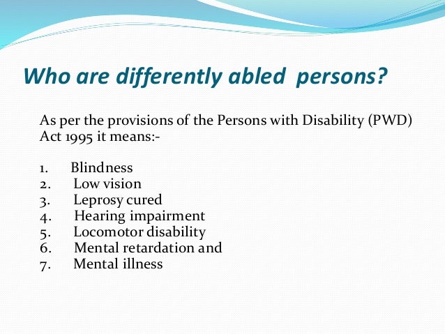 Technology for differently abled persons