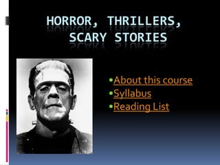 Scary Story Interactive Presentation | PPTX