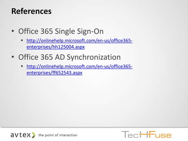 TechFuse 2012: What does Office 365 mean to your organization? | PPT