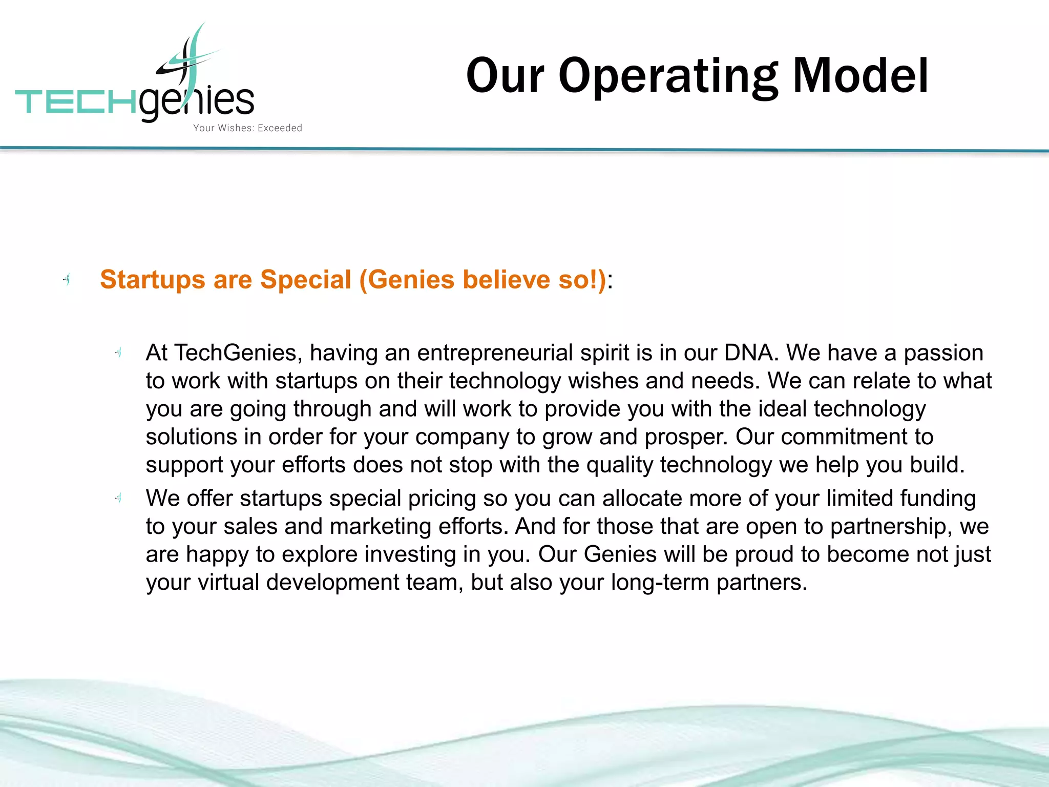 TechGenies Company Overview | PPTX