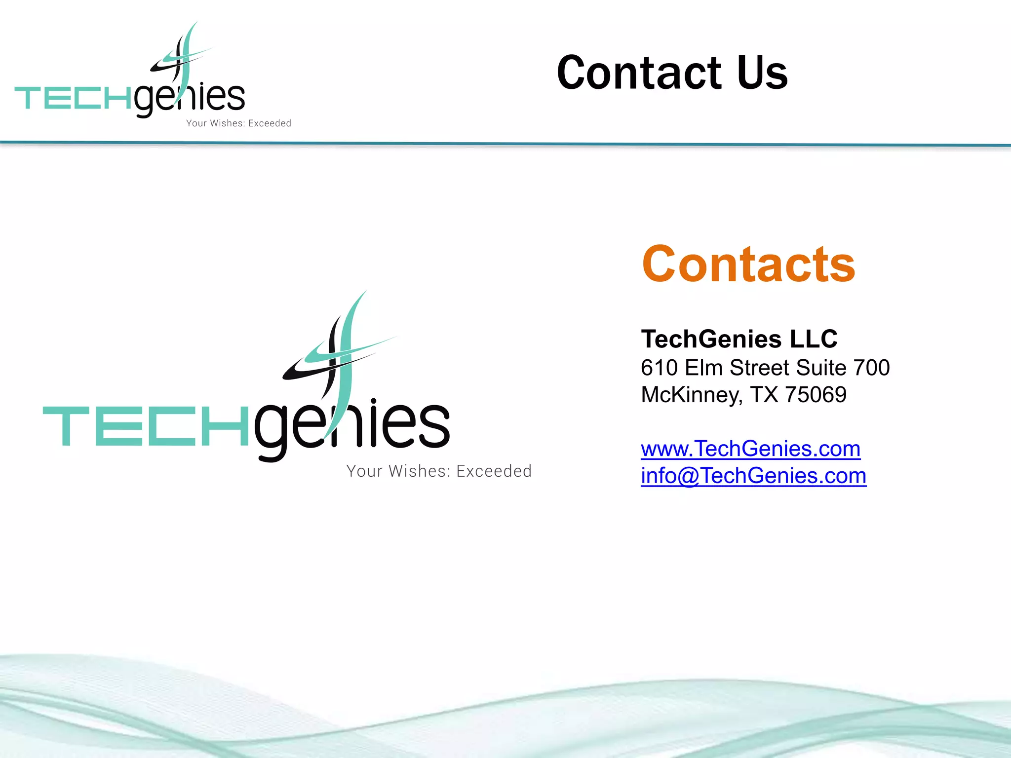 TechGenies Company Overview | PPTX