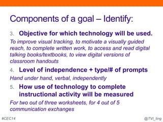 Technology Goals for the IEP: How to Write for Meaningful ...