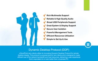 TechG vCloudPoint V1 Zero Client 2024 PPT | PPT