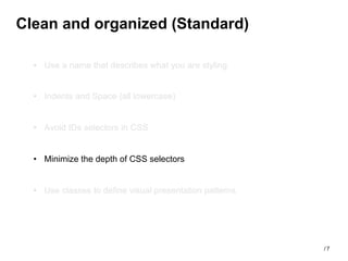 Tech Headline - CSS Naming Conventions: Improve your code with OOCSS, SMACSS, DRY and BEM | PPT