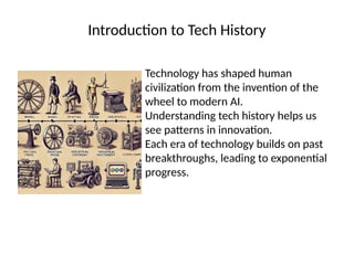 Tech History Slide about history of technology | PPTX