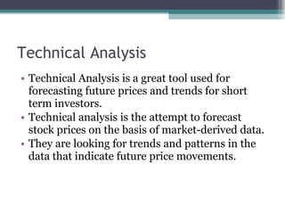 Technical Analysis Presentation | PPT