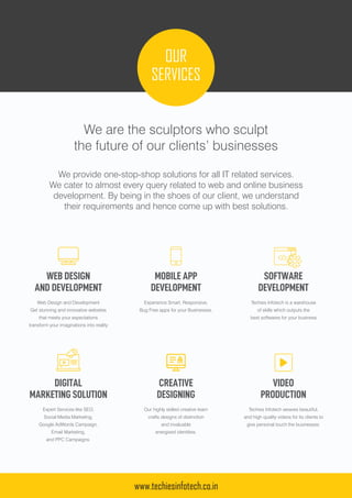 DIGITAL MARKETING AND GRAPHIC DESIGNING SERVICES By Techies Institute for learning & Innovation ...