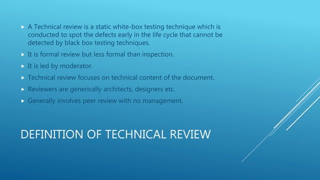 Techincal review | PPT