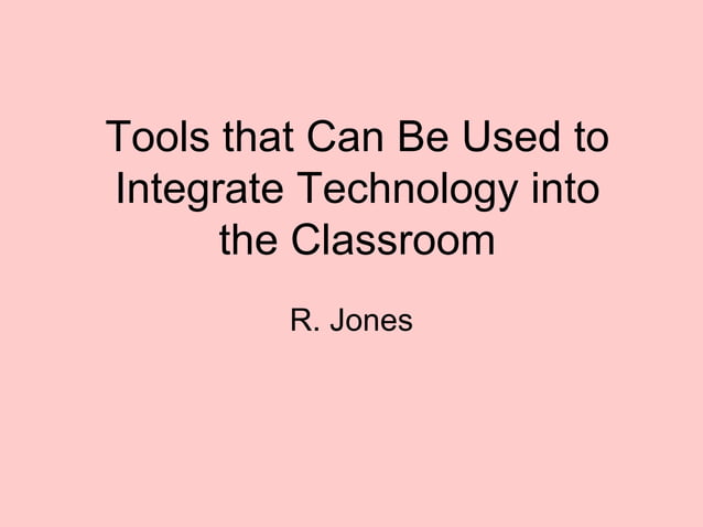 Tech In Class | PPT