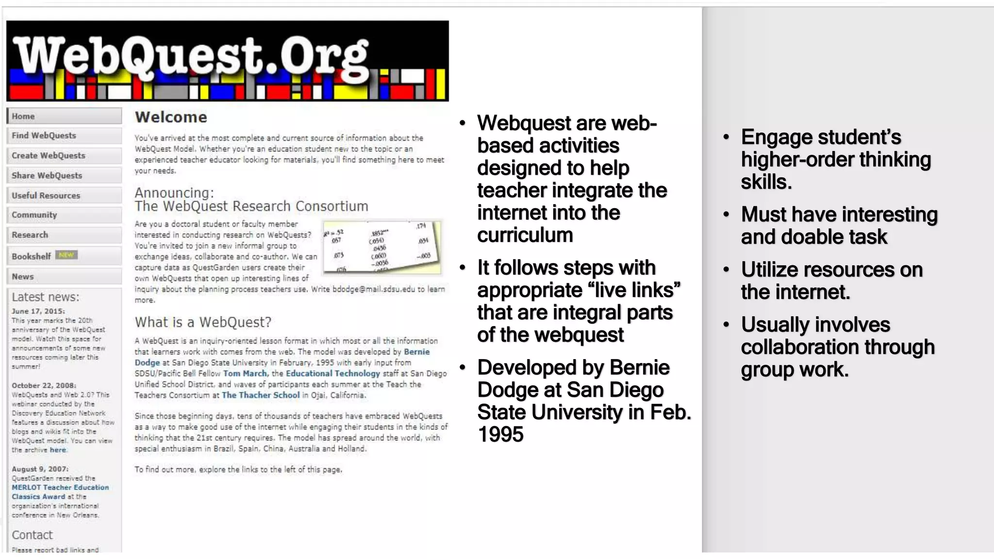 ROLES OF THE INTERNET AND WORLD WIDE WEB IN EDUCATION | PPTX