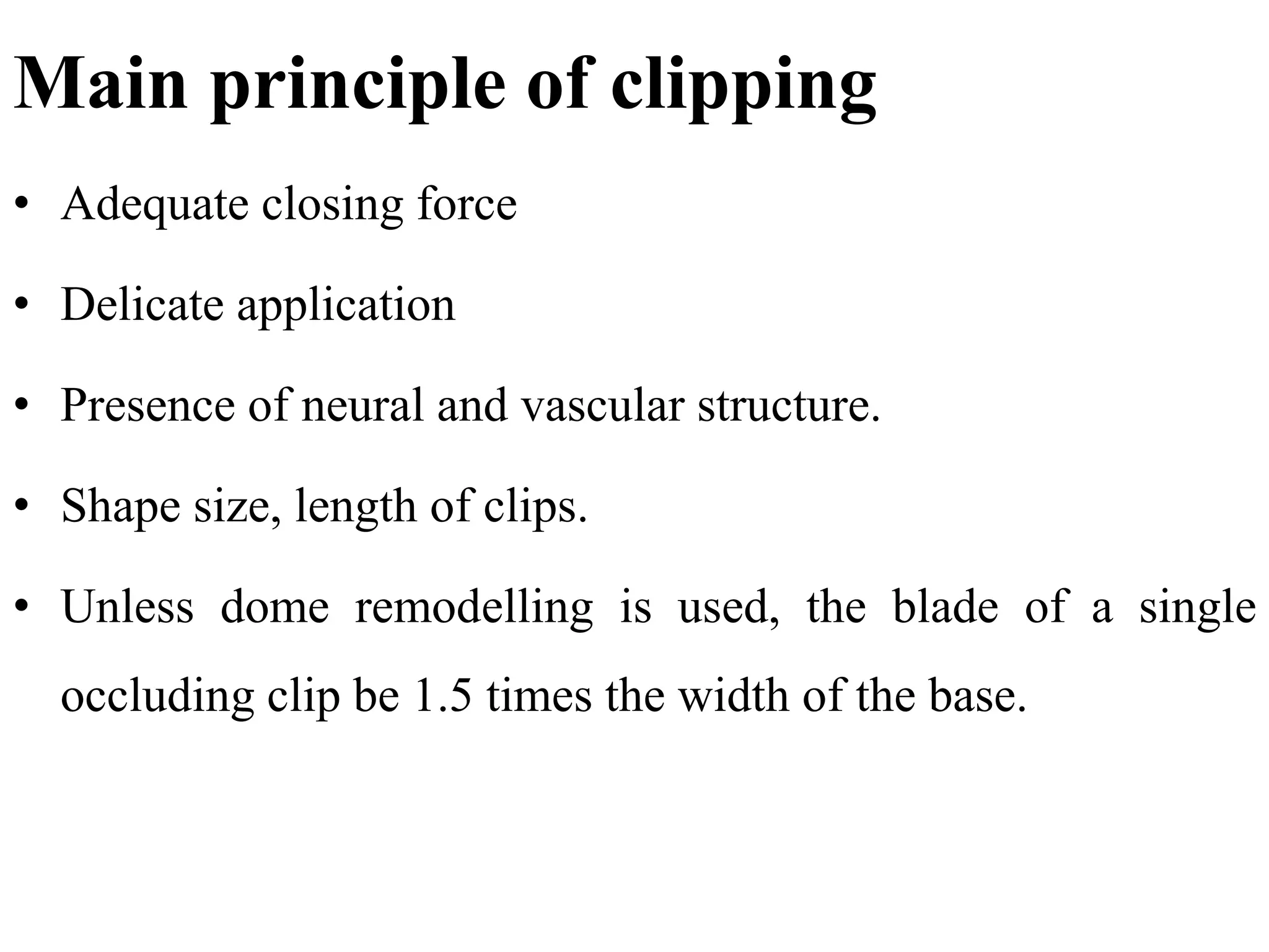 Techiniques of clipping in aneurysm & endovascular option | PPTX