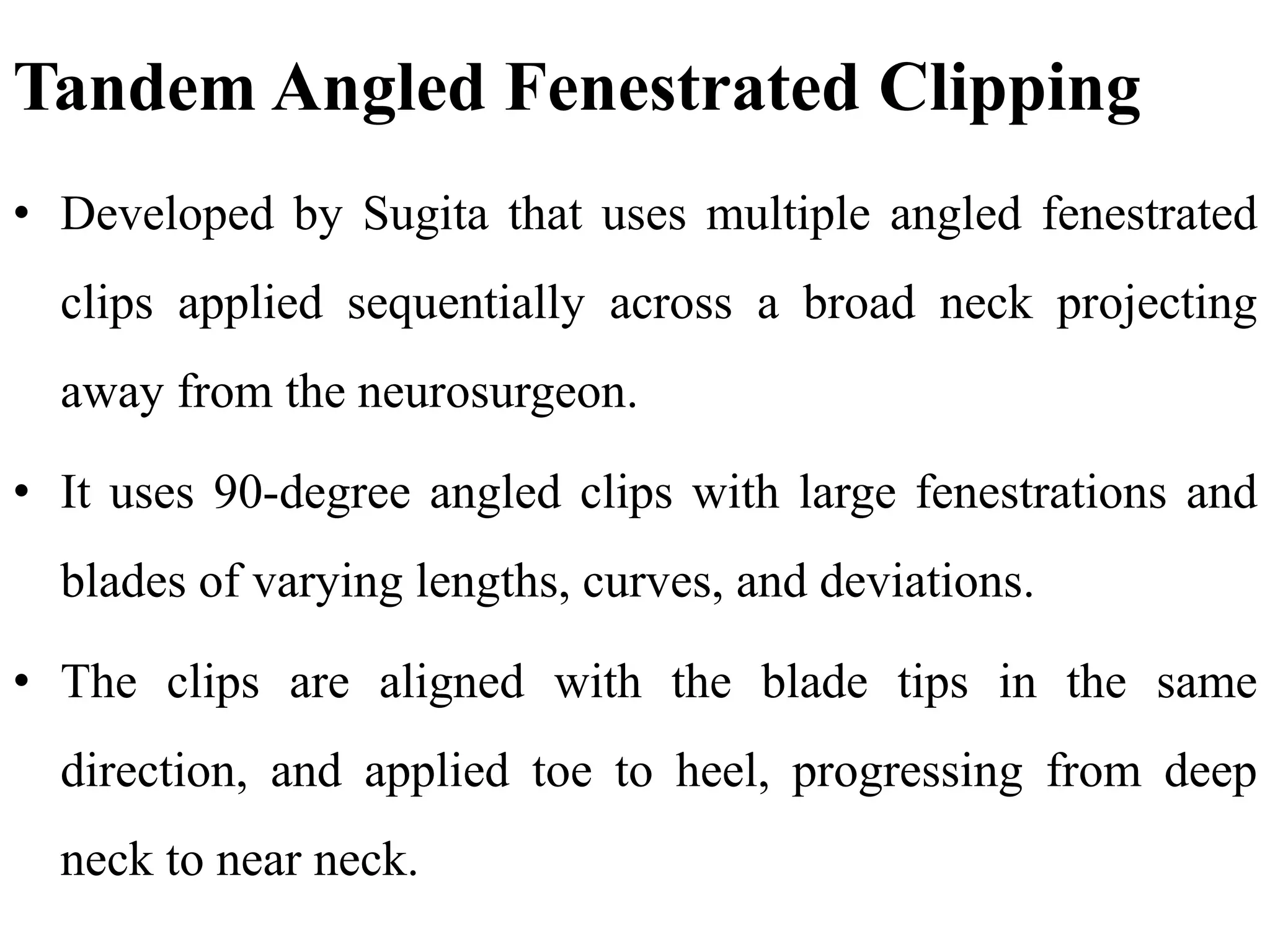 Techiniques of clipping in aneurysm & endovascular option | PPTX