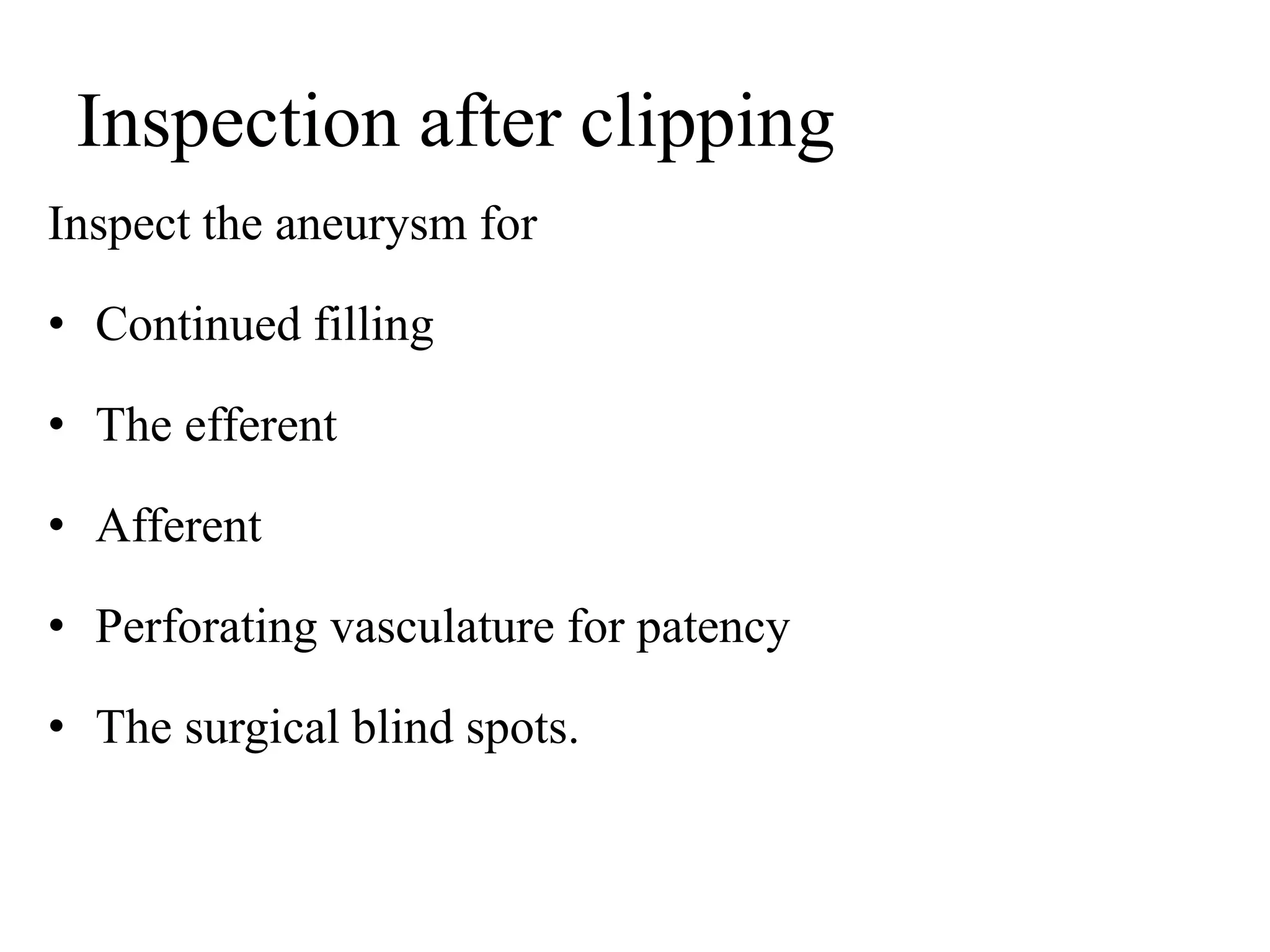 Techiniques of clipping in aneurysm & endovascular option | PPTX
