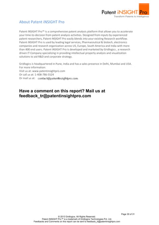 Graphene - Patent analysis report | PDF