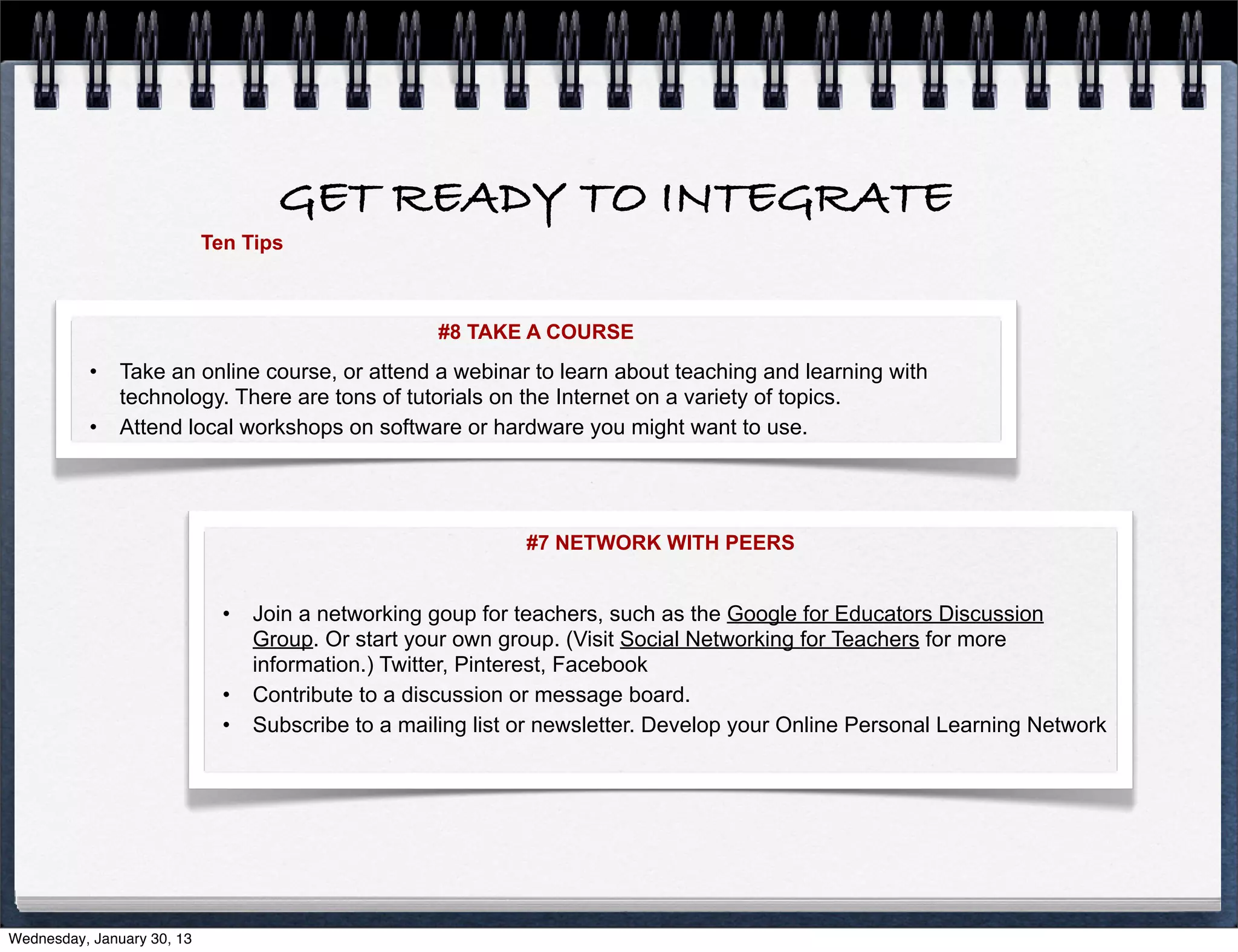 Technology Classroom Integration Levels | PPT