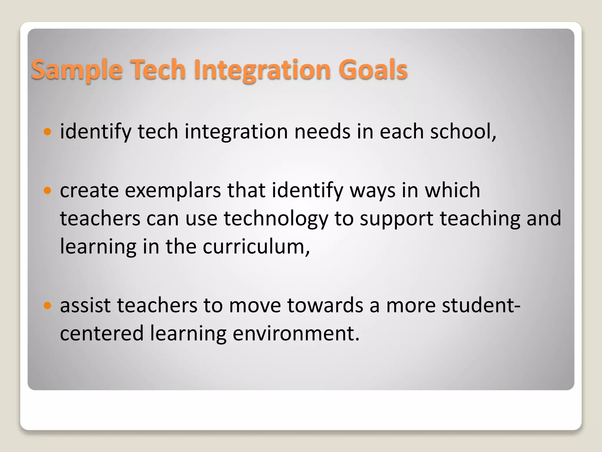 Tech integration models | PPTX | IT and Internet Support | Internet