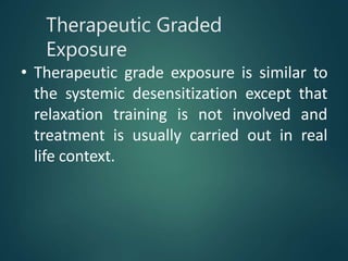 Techiques of behavior therapy | PPTX