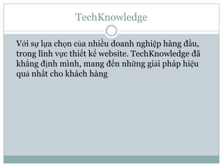 TechKnowledge.vn giới thiệu | PPTX