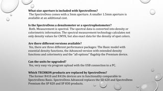 Techkon USA - SpectroDens | PPTX