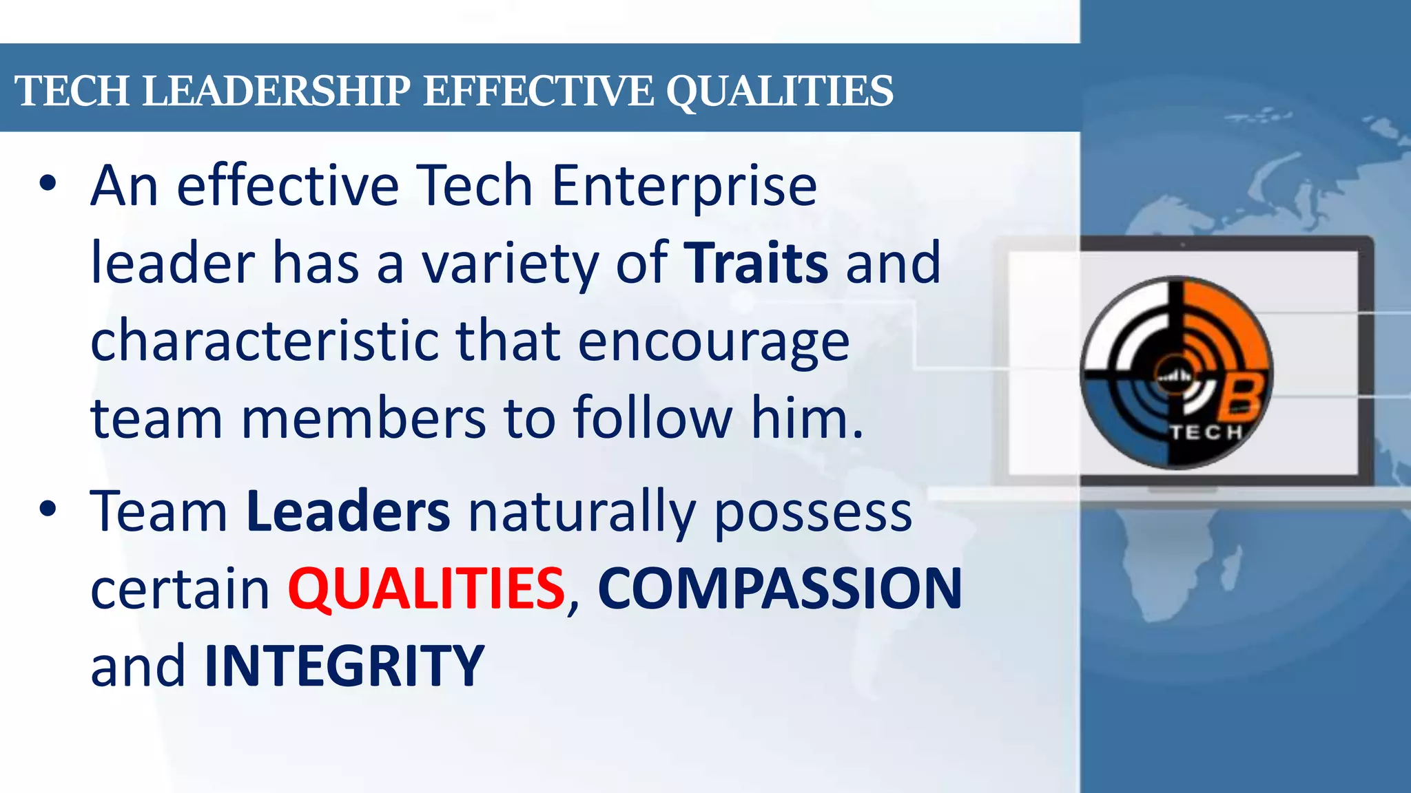 Tech Leadership Development | PPTX | Business | Business and Finance