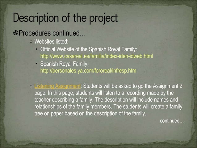 La familia: A technology-infused lesson plan | PPT