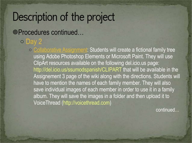 La familia: A technology-infused lesson plan | PPT