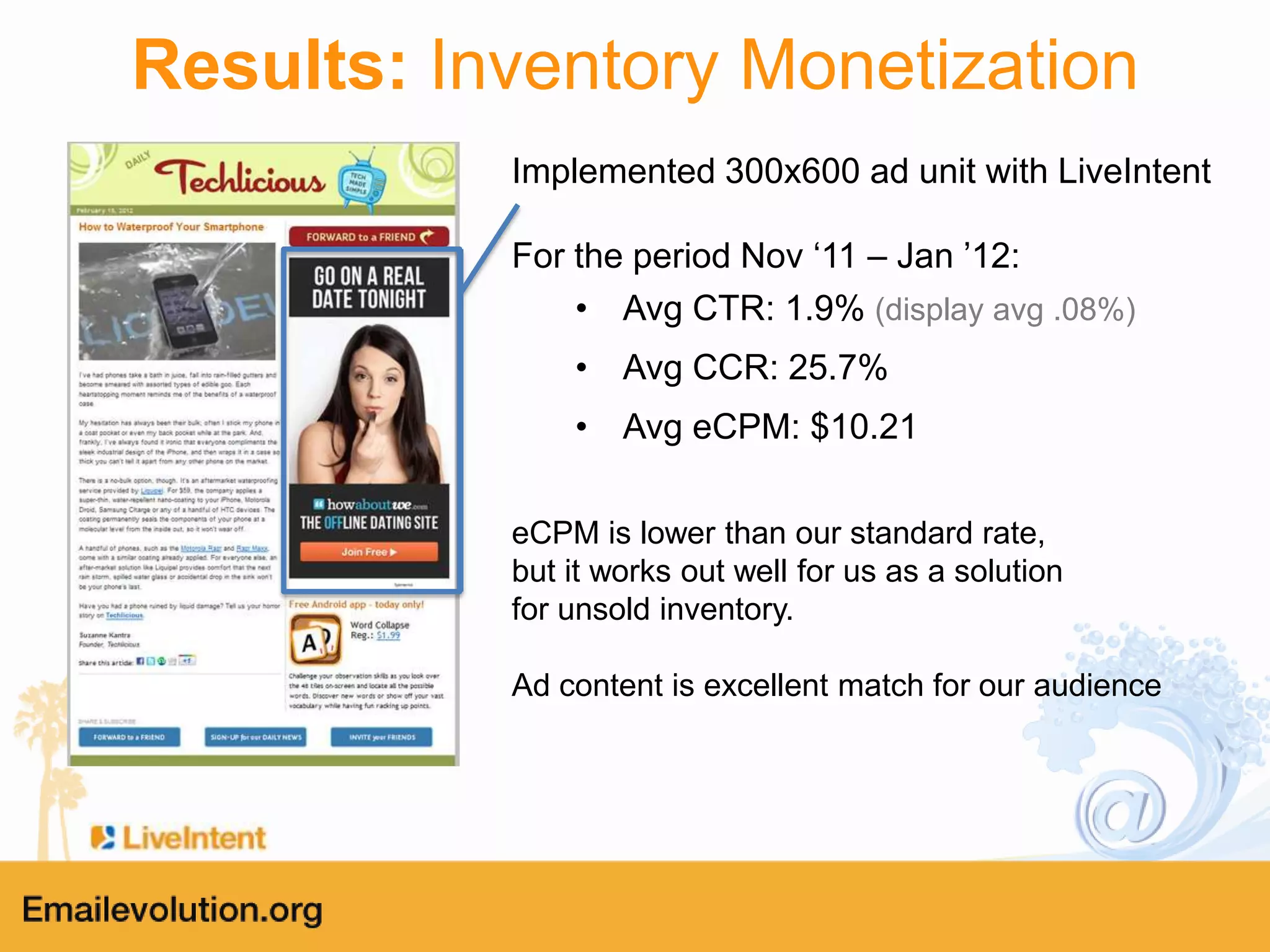 LiveIntent & Techlicious Case Study EEC | PPTX
