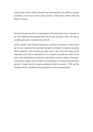 Techlog formation evaluation simple processure | PDF