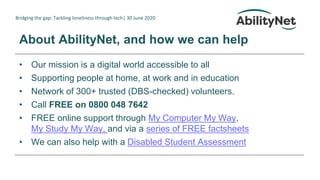 Tackling loneliness with technology | PPTX