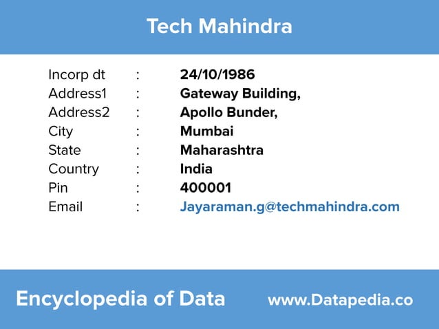Tech Mahindra Company Details