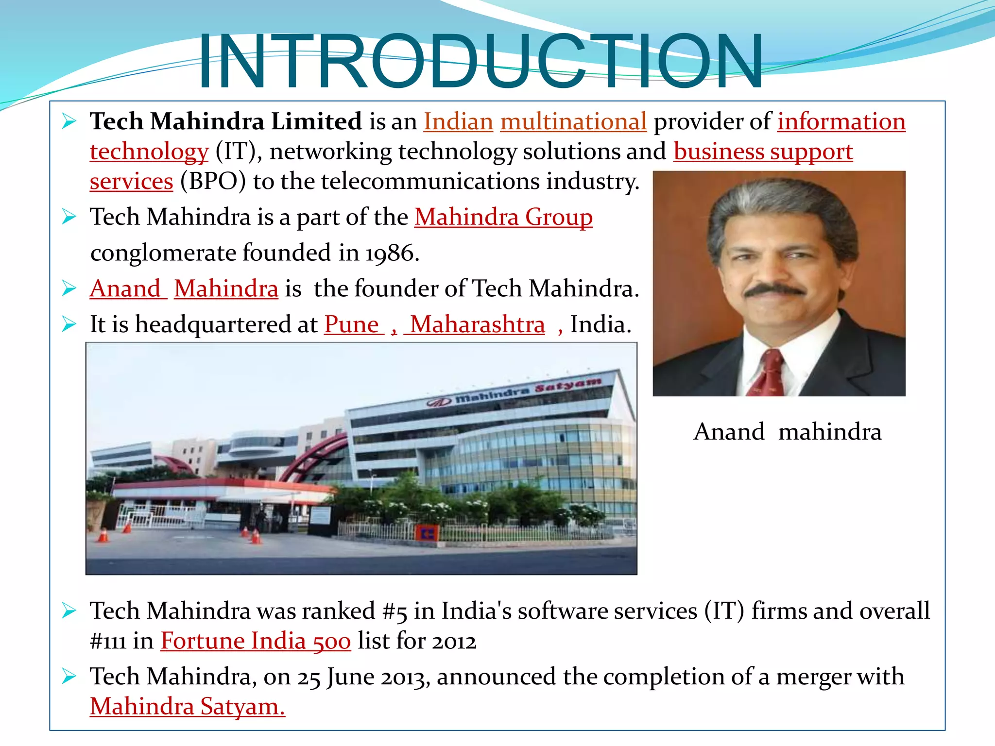 Tech mahindra | PPTX