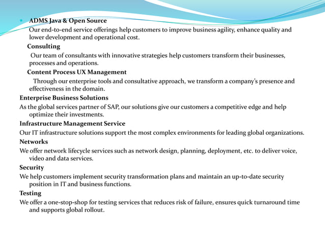 Tech mahindra | PPTX