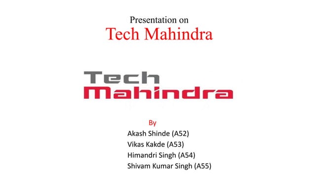 Tech mahindra | PPTX
