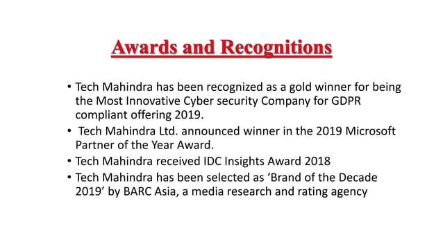 Tech mahindra | PPTX