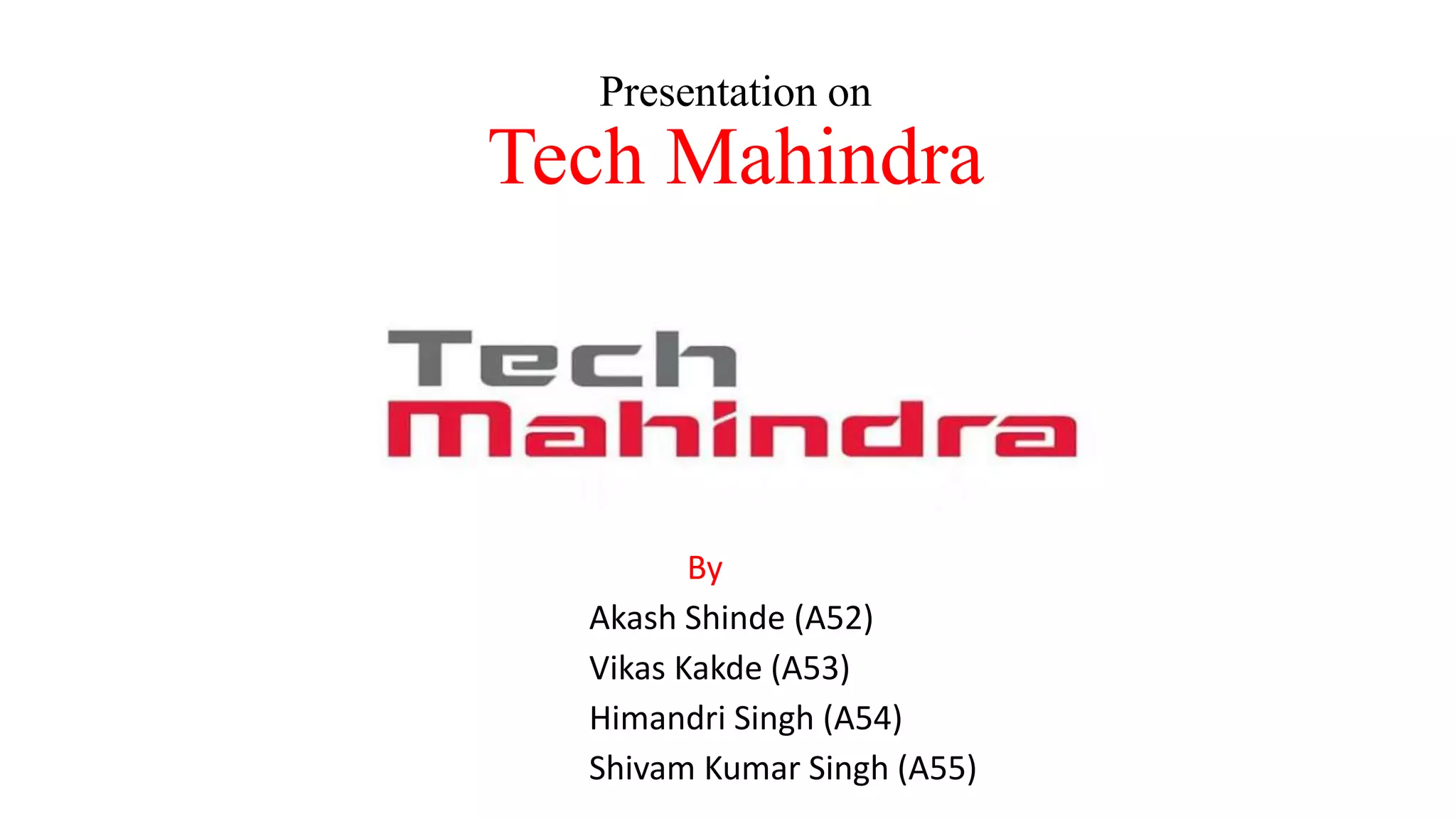 Tech mahindra | PPT