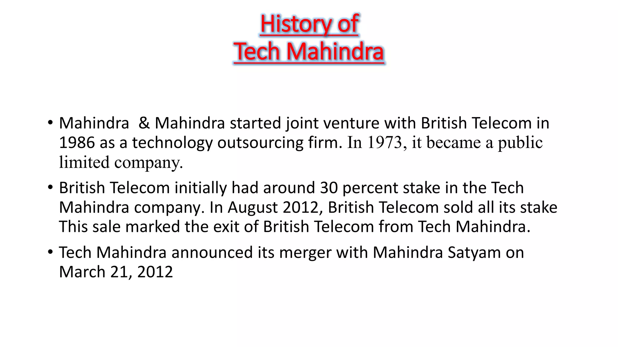 Tech mahindra | PPT