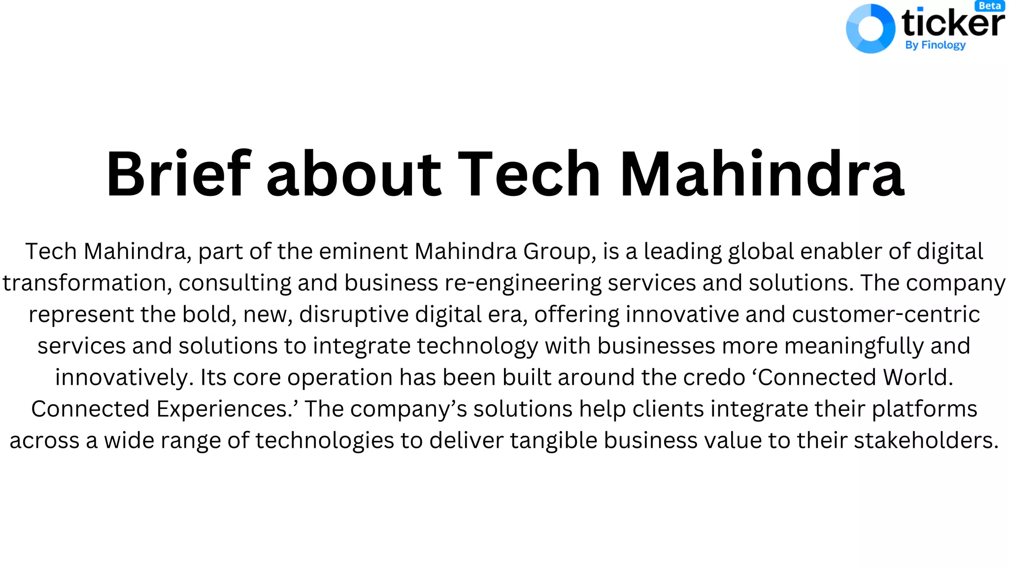 Tech Mahindra .pdf | Business | Business and Finance