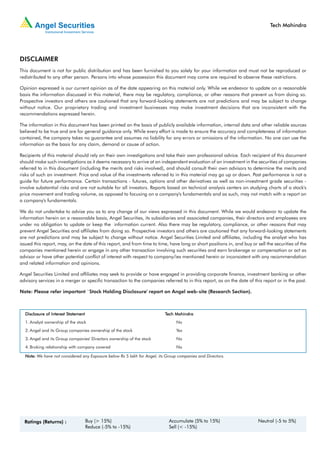 Tech Mahindra Management Meet Note 19 03 10 | PDF