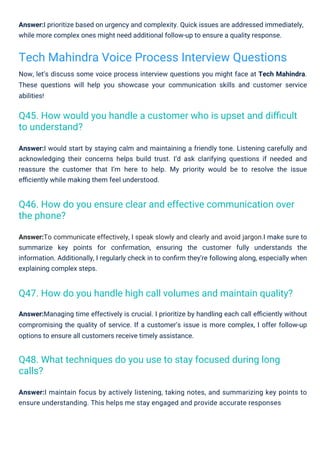 Tech Mahindra Interview Questions By ScholarHat | PDF