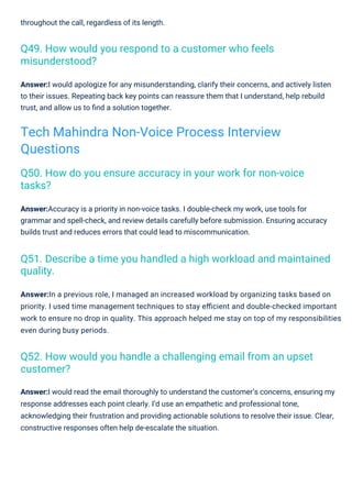 Tech Mahindra Interview Questions By ScholarHat | PDF